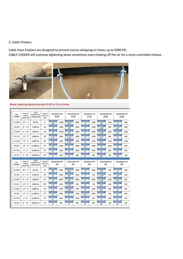 Types of hose restraint safety | PDF
