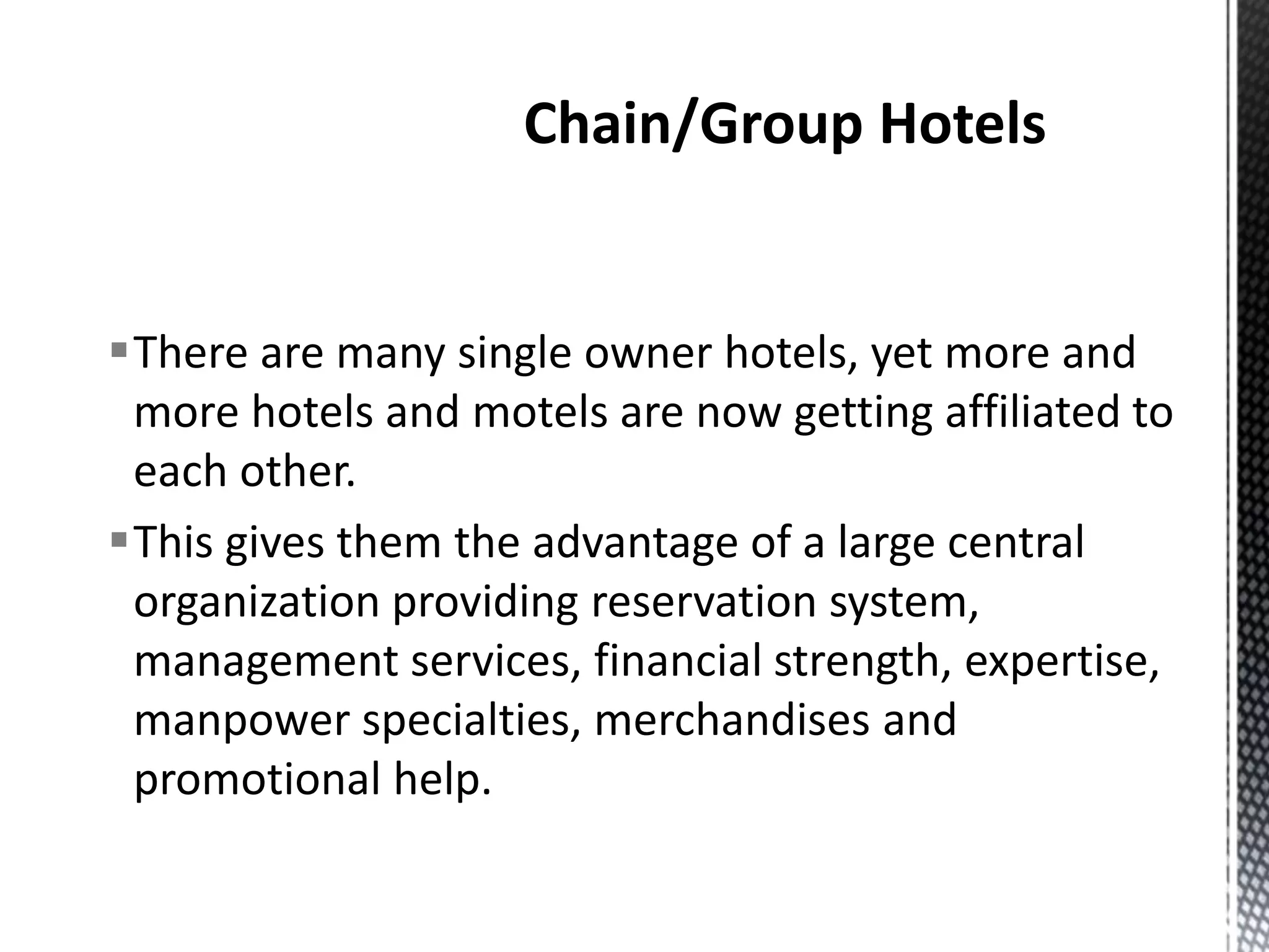 Types of Hotel ownership | PPTX