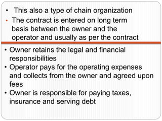 Types of Hotel ownership | PPTX