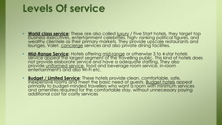 Types of Hotel & Room | PDF