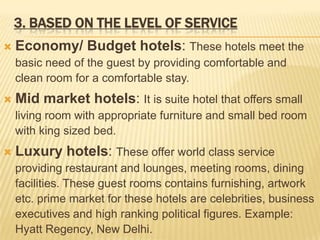 Types of hotels | PPTX