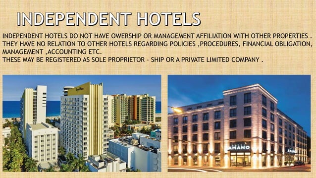 Types of hotels | PPTX | Hotels and Motels | Travel Type