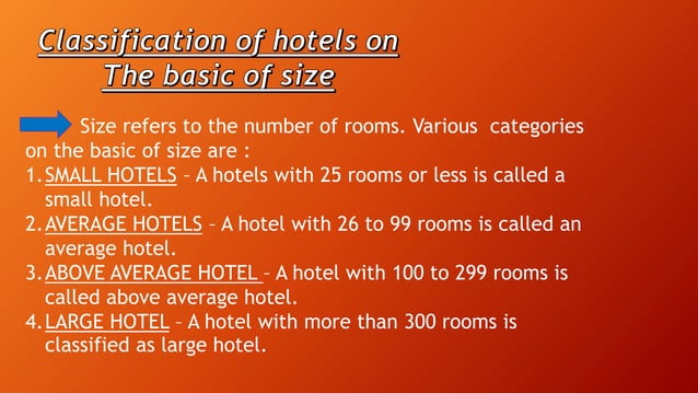 Types of hotels | PPTX | Hotels and Motels | Travel Type