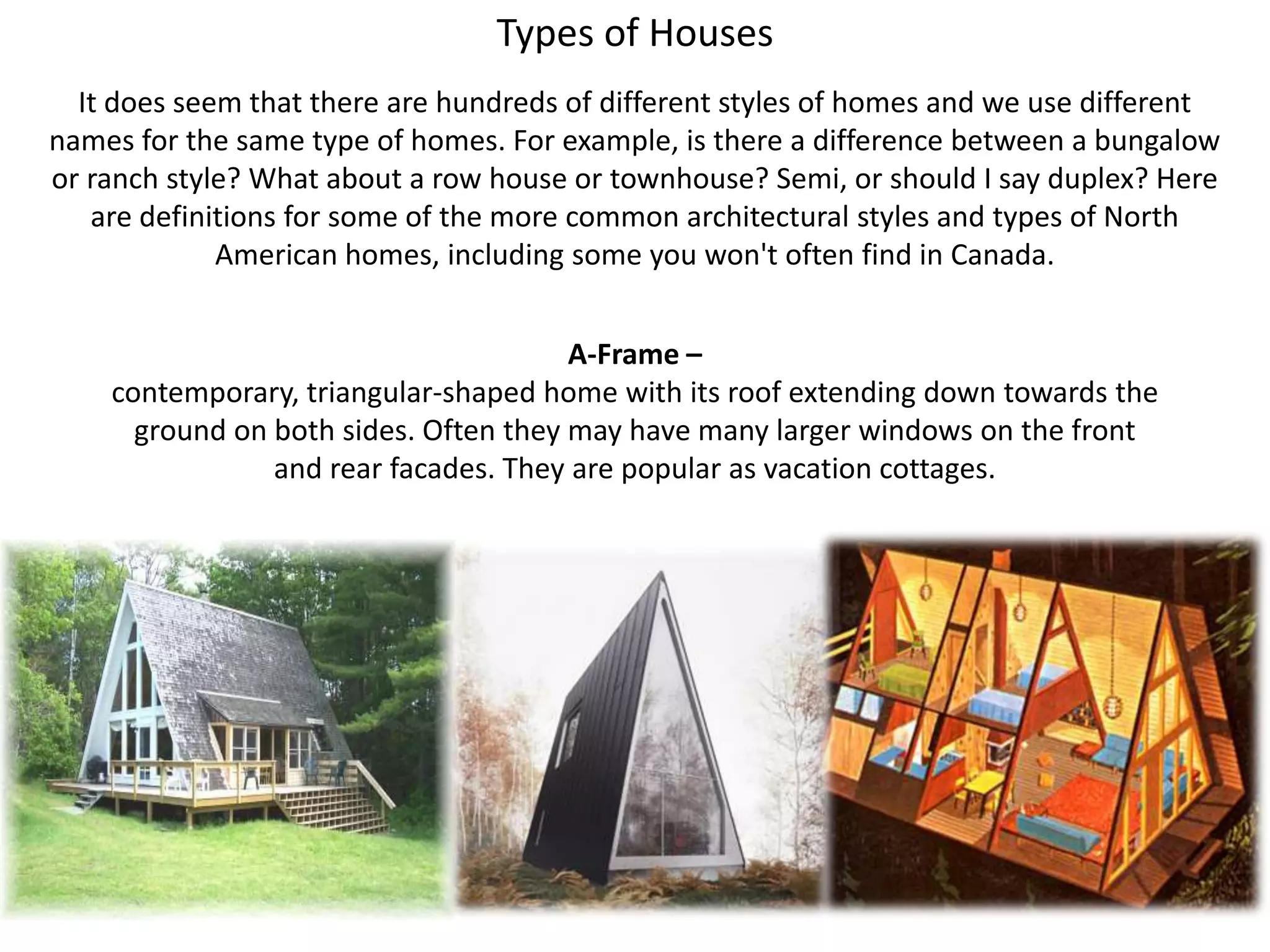 Types of house | PPTX