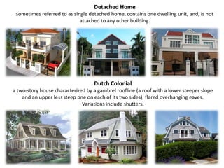 Types of house | PPTX