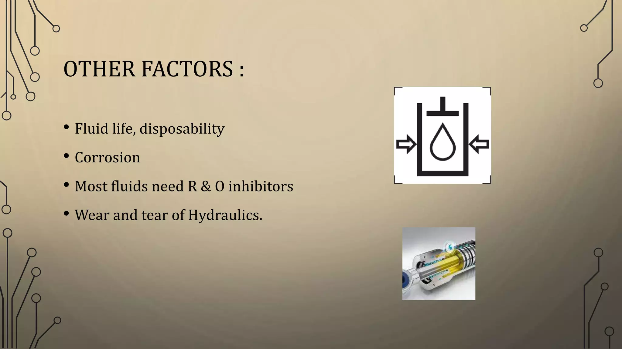 Types of hydraulic oil & its selection | PPTX