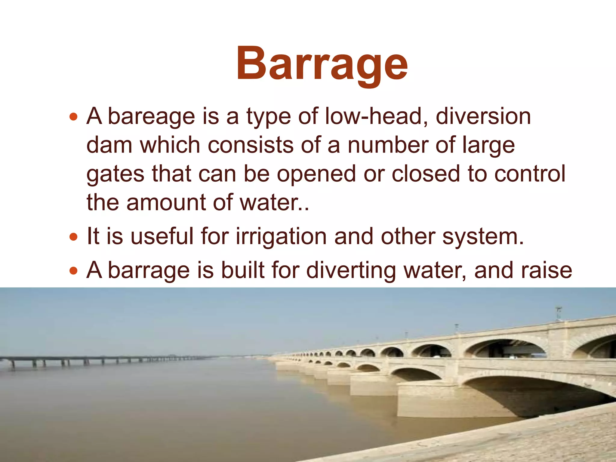Types of Hydraulic Structures | PPTX