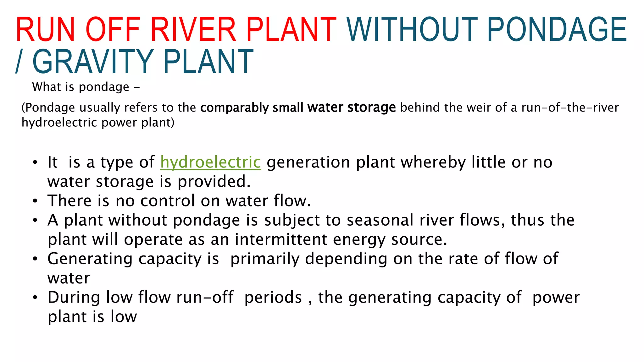 Types of hydro power plant | PPTX