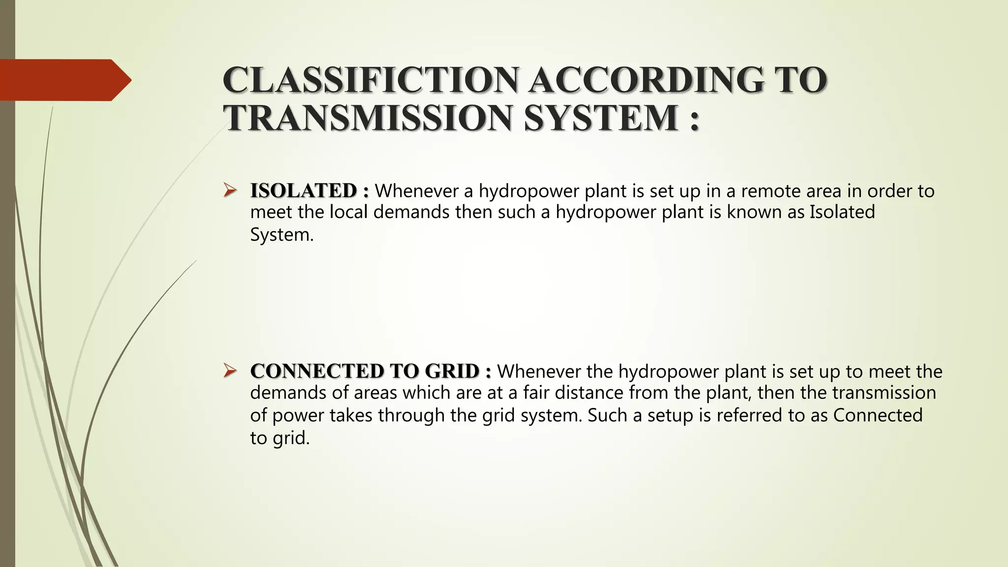 Types of hydro powerplants | PPTX