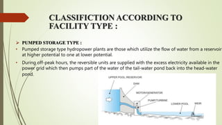 Types of hydro powerplants | PPTX
