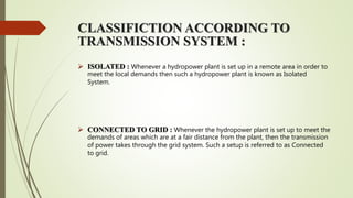Types of hydro powerplants | PPTX
