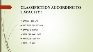 Types of hydro powerplants | PPTX