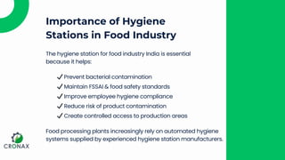 Types of Hygiene Stations Used in Food Industry | Hygiene Station for ...