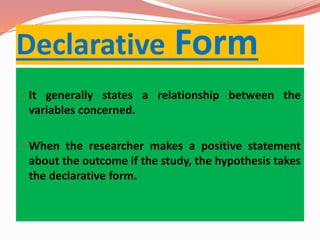 Types of hypotheses | PPTX | Science