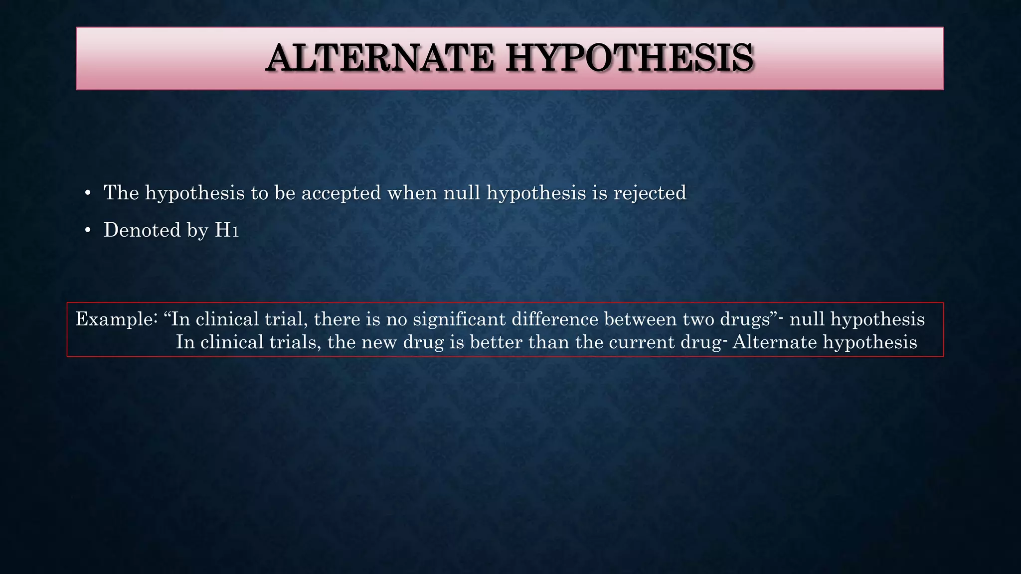 Types of hypotheses | PPTX