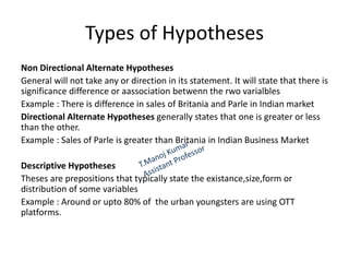 Types of hypotheses | PPT | Free Download