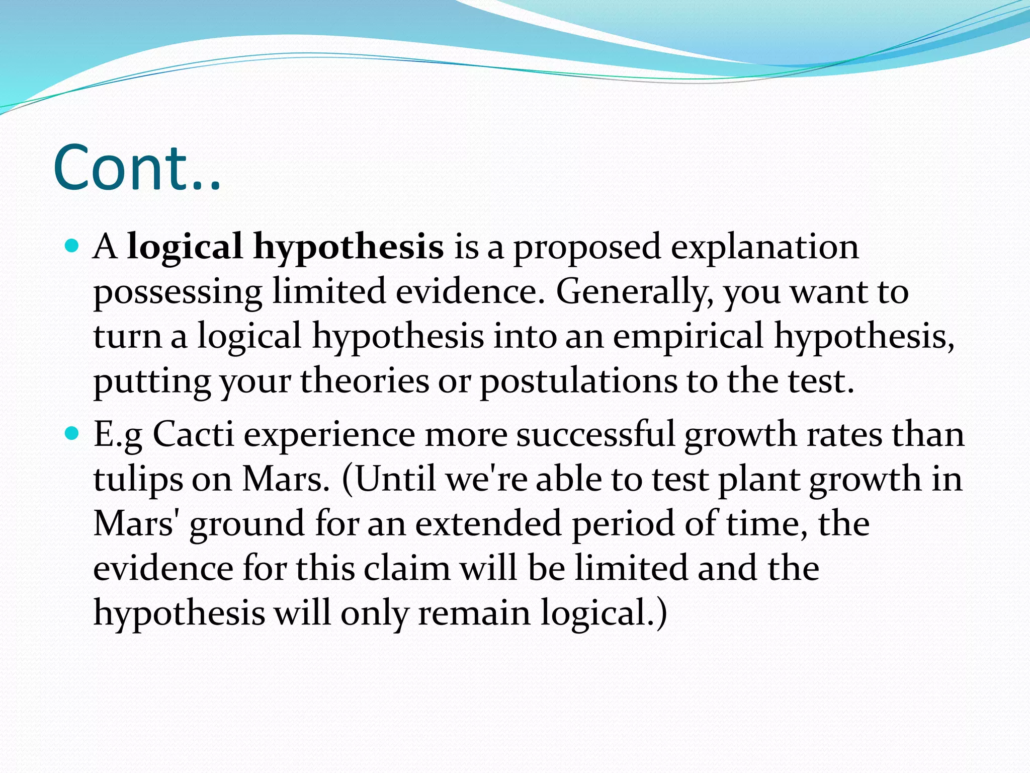 Types of hypothesis | PPTX