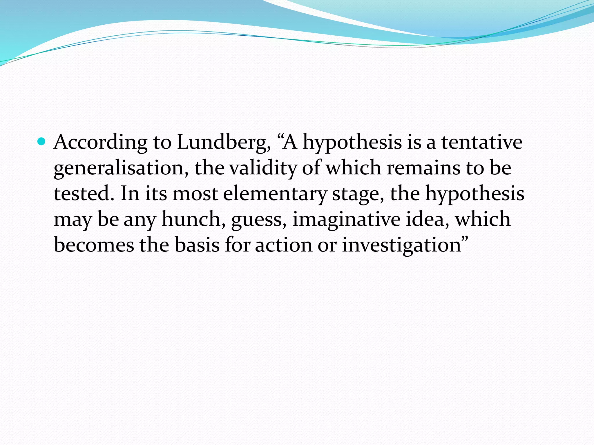 Types of hypothesis | PPTX