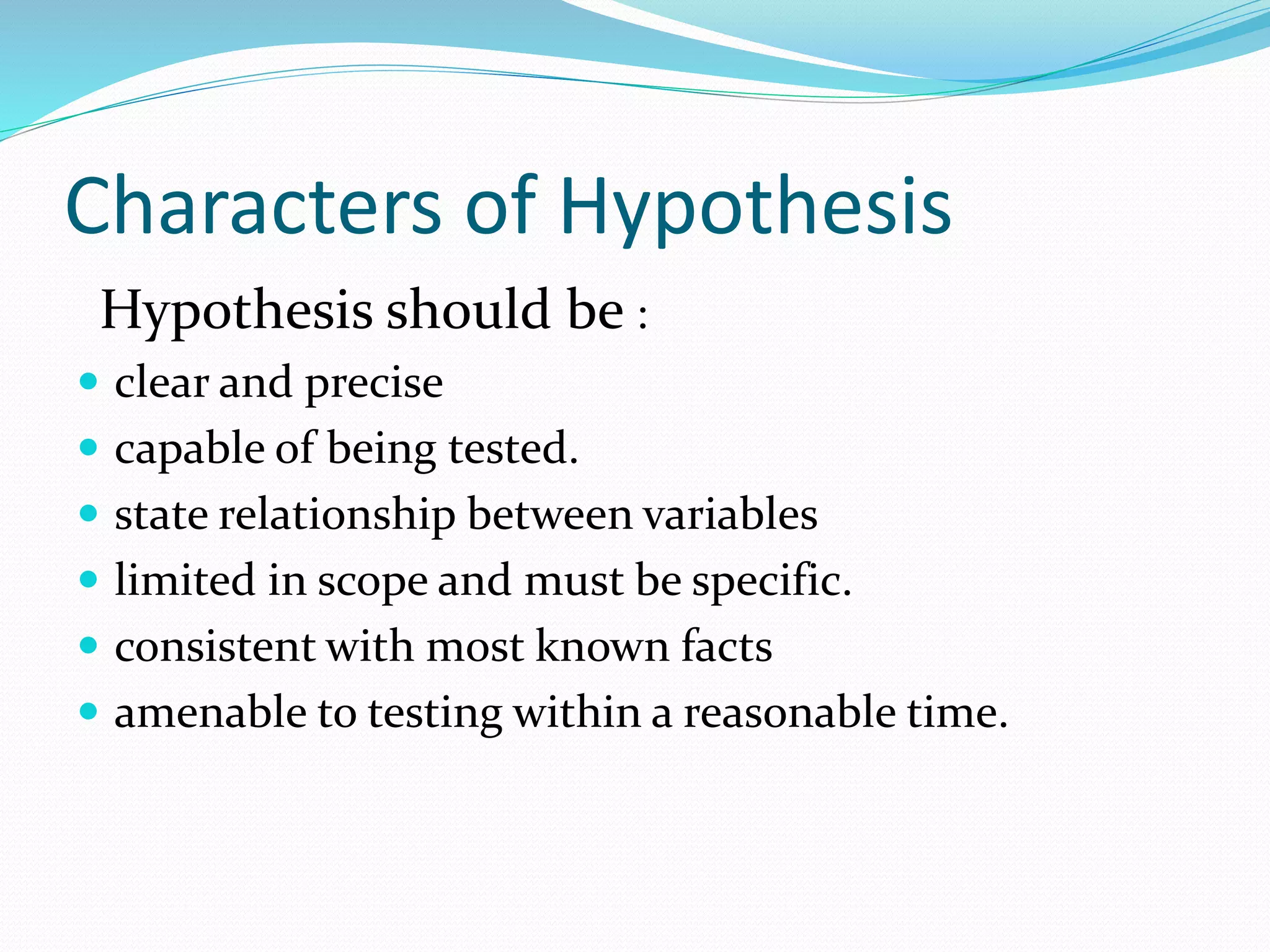 Types of hypothesis | PPTX