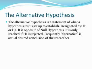 Types of hypothesis | PPTX