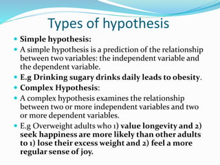 Types of hypothesis | PPTX