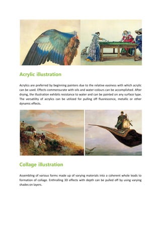 Different styles, techniques and types of illustration | PDF