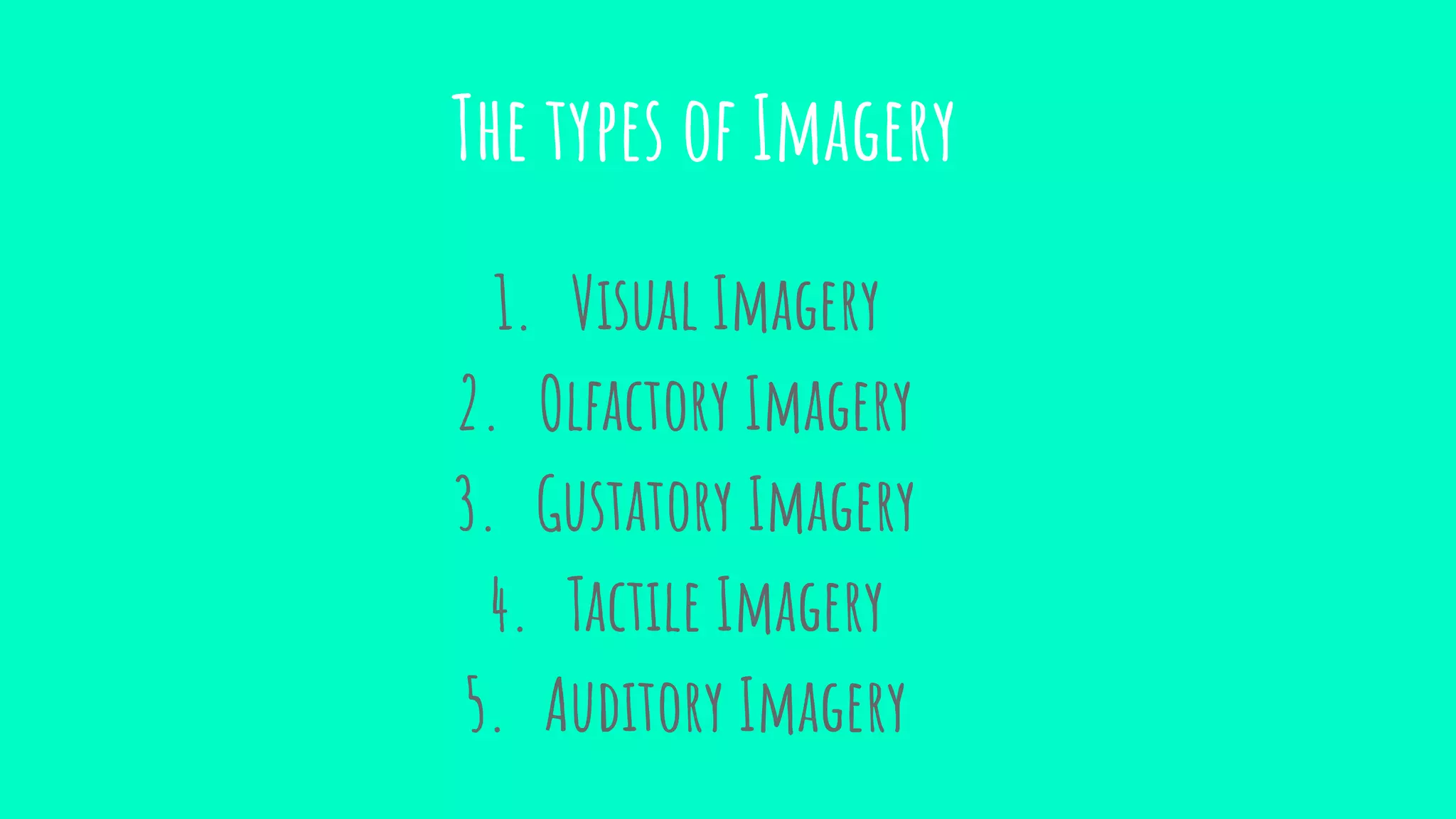 Types of imagery | PDF