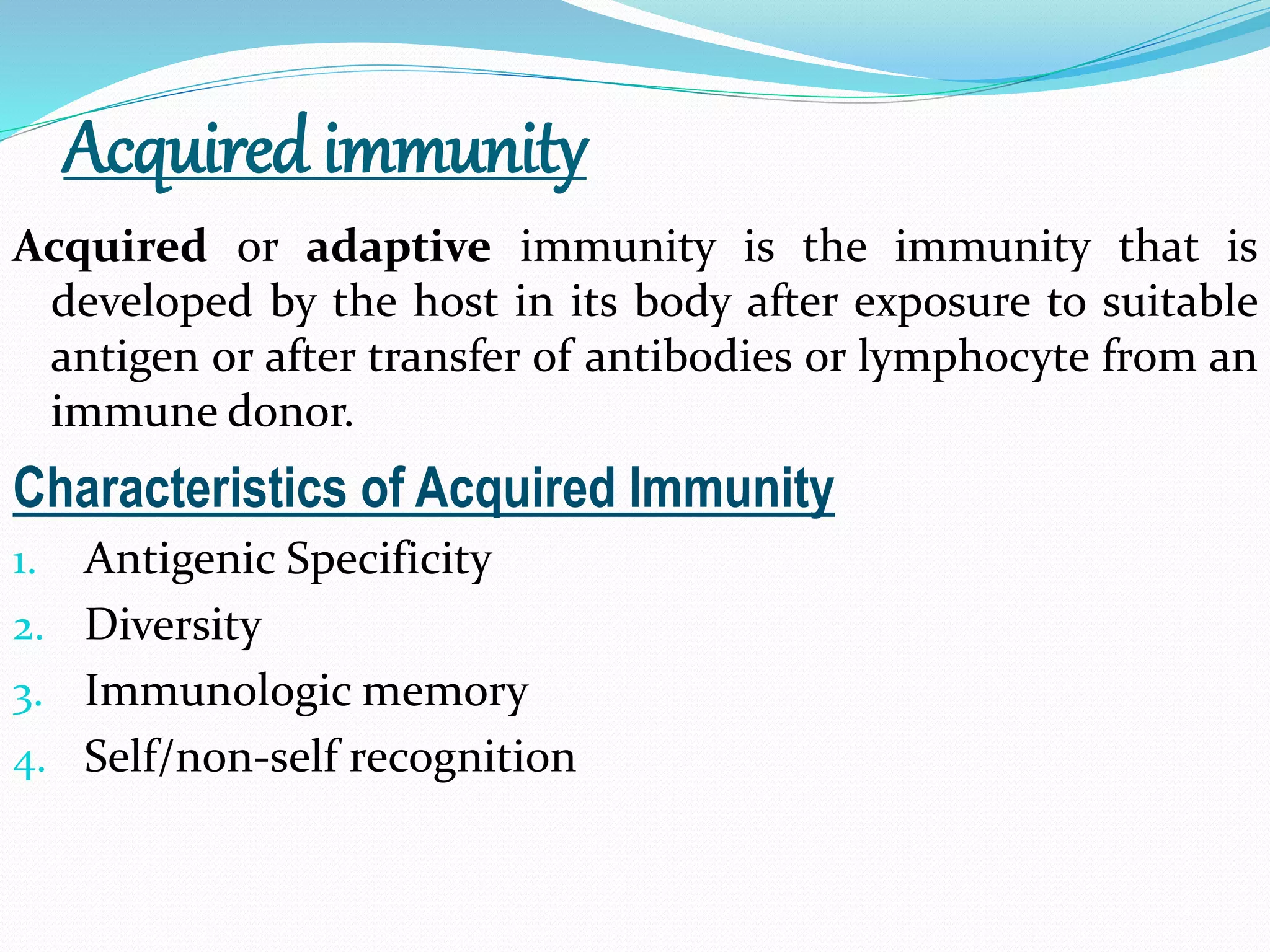 Types of immunity | PPTX