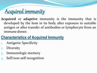 Types of immunity | PPTX