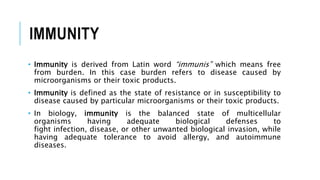Types of immunity | PPTX
