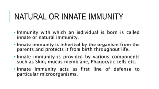 Types of immunity | PPTX