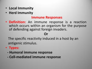 Types of Immunity | PDF