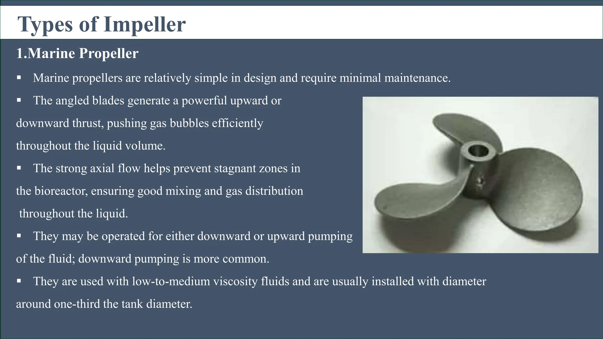 Types of Impeller(Propeller & Turbines)pptx | PPTX