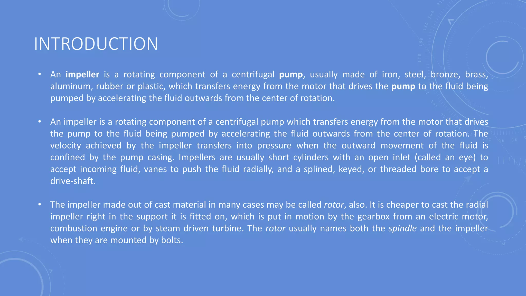 Types of impellers | PPTX