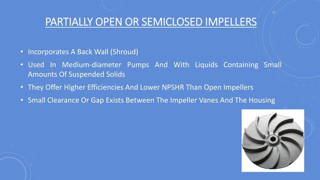 Types of impellers | PPTX | Home Appliances | Home & Garden