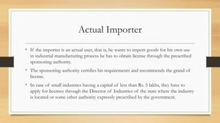 Types of importers 1 | PPTX