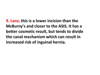 TYPES OF INCISIONS. presentation lecture | PPTX