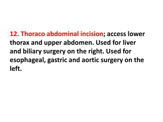 TYPES OF INCISIONS. presentation lecture | PPTX