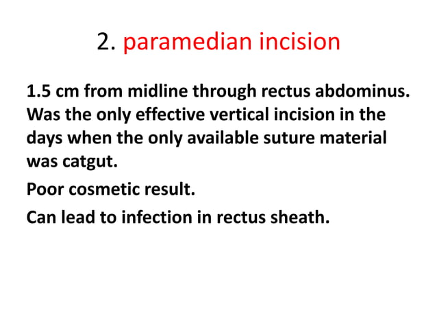 TYPES OF INCISIONS. presentation lecture | PPTX