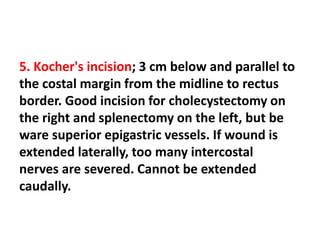TYPES OF INCISIONS. presentation lecture | PPTX