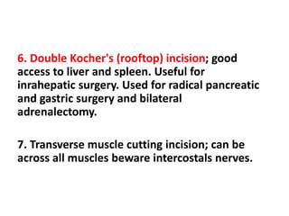 TYPES OF INCISIONS. presentation lecture | PPTX