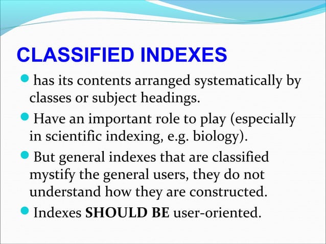 Types of indexes | PPT