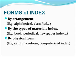Types of indexes | PPT