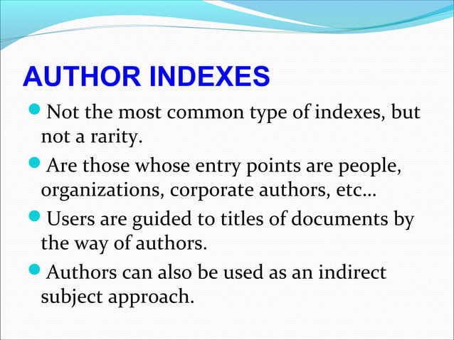 Types of indexes | PPT