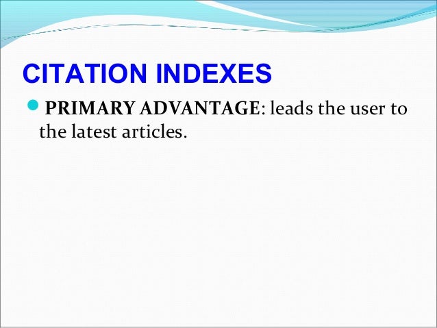 Types of indexes