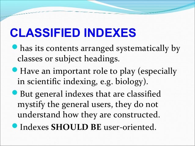 Types Of Indexes 