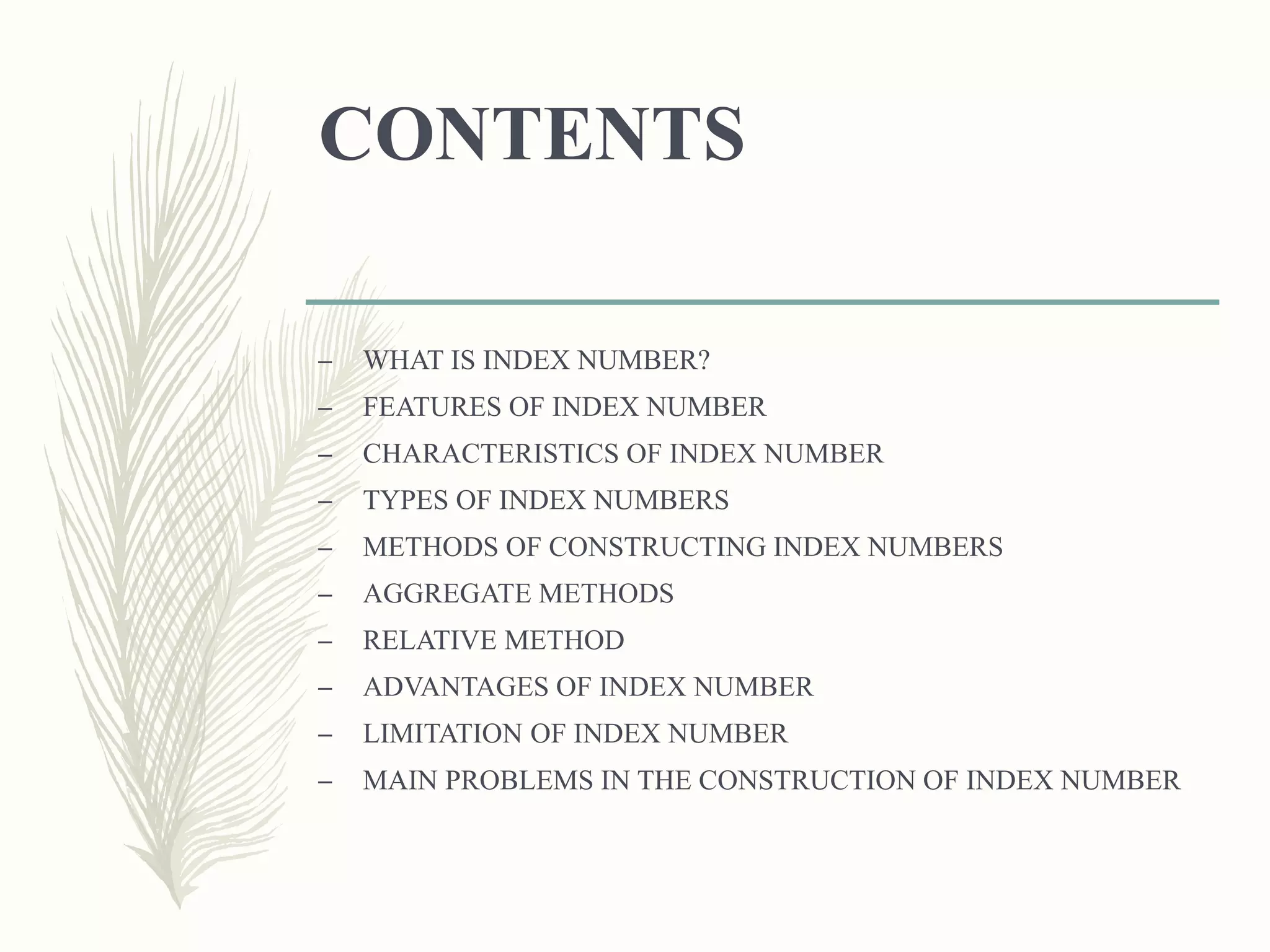 power point presentation on Types of index no | PPTX
