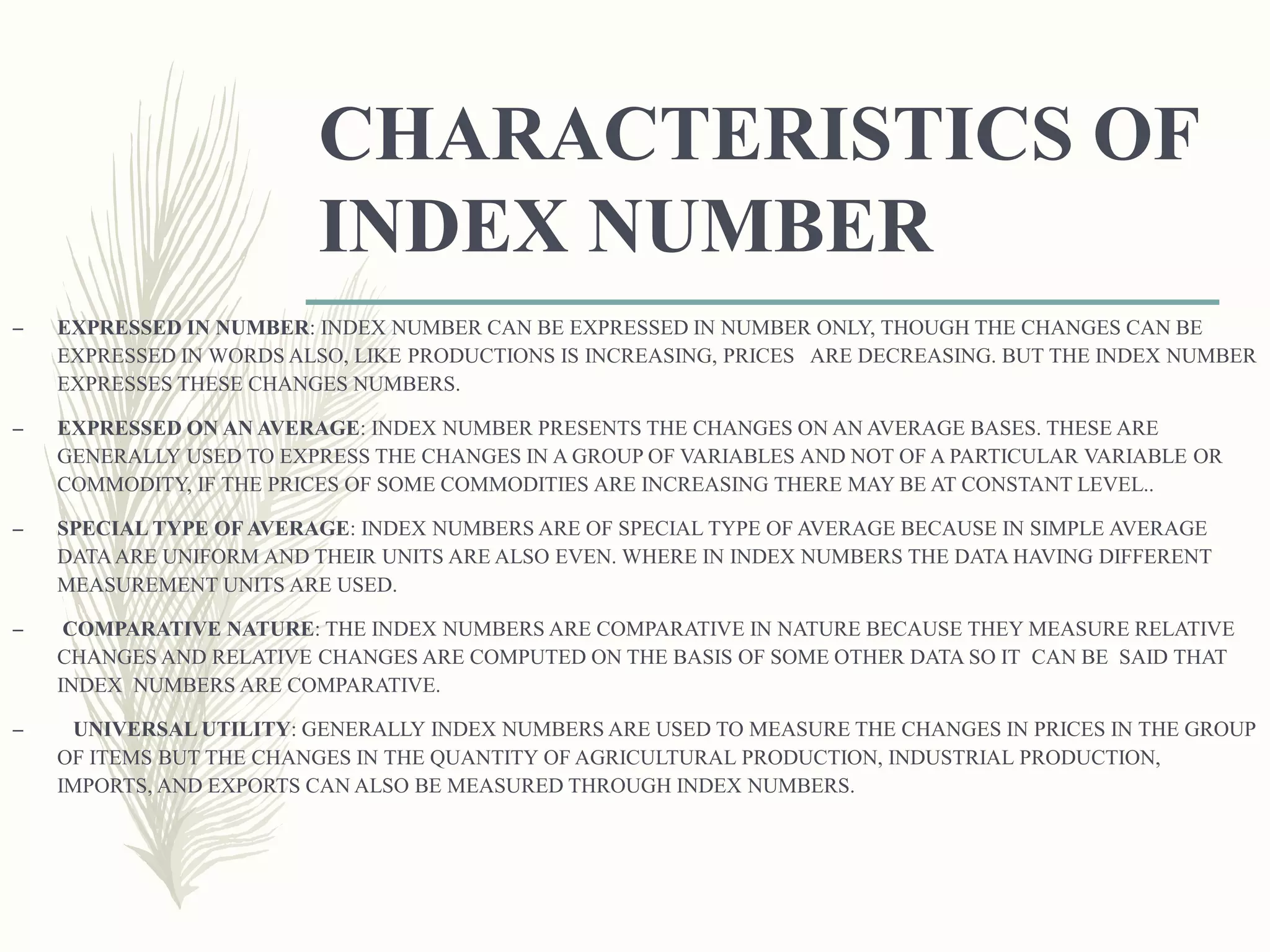 power point presentation on Types of index no | PPTX