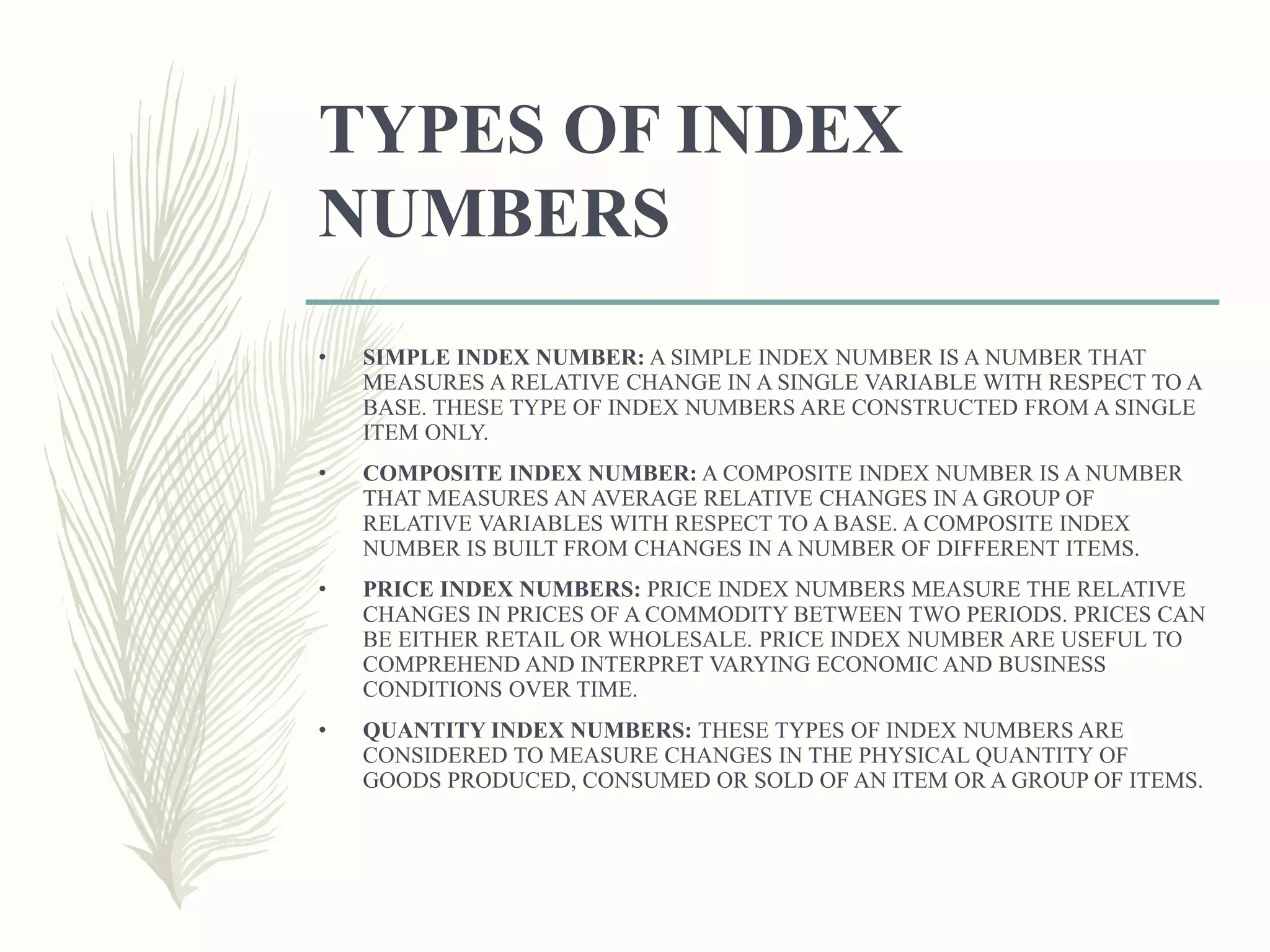 power point presentation on Types of index no | PPTX