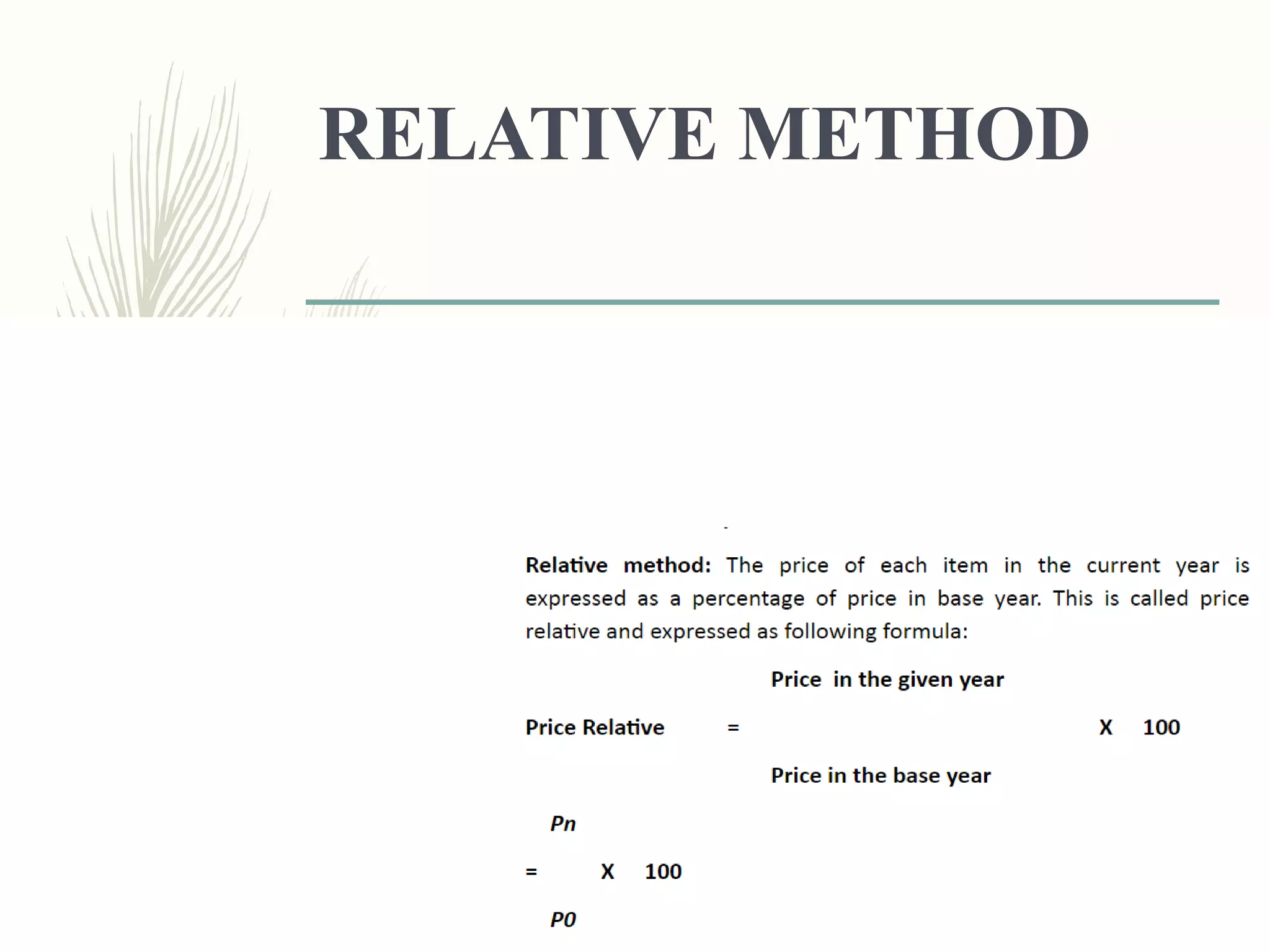 power point presentation on Types of index no | PPTX